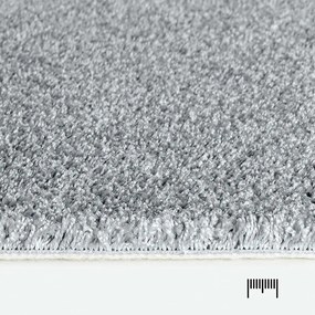 Metrážový koberec Manhattan 97 šíře 4m tmavě šedá