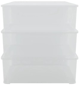 Plastové úložné boxy 6 ks 5 l stohovatelné - Default Title