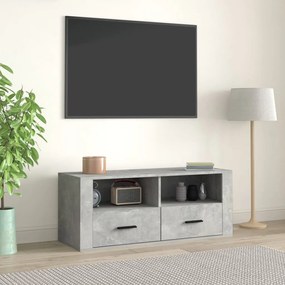 TV skříňka betonově šedá 100x35x40 cm kompozitní dřevo