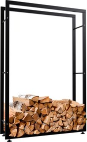 Stojan na palivové dřevo Keri V2 25x100x150 – černá