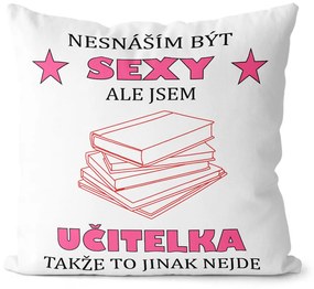 Polštář Sexy učitelka (Velikost: 40 x 40 cm)