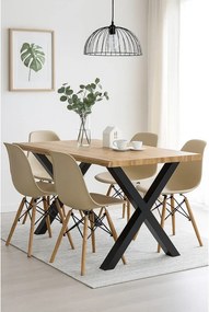 Jídelní stůl v dekoru dubu 90x160 cm Kora – Bonami Essentials