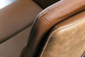 Designová otočná židle Maddison koňaková