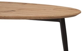 Konferenční stolek, dub artisan/černá, SANAM