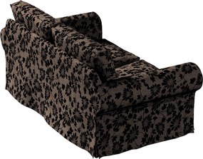 Potah na pohovku IKEA Ektorp 2-místná rozkládací  NOVÝ MODEL 2012 barva hnědá látka pletený vzor, vzorované