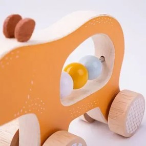 Bigjigs Toys Medvídek na kolečkách / od 6 měsíců