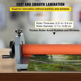 64,8 cm 650 MM Ruční Laminátor za studena Rolovací stroj pro montáž vinylových