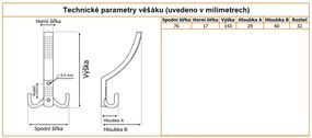 In-Design Nábytkový věšák Jules chrom satén velký