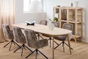 ACTONA GROUP Jídelní židle EDGAR s područkami hnědá 0000111372