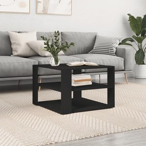 Konferenční stolek černý 59,5 x 59,5 x 40 cm kompozitní dřevo - Default Title