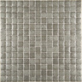 Hisbalit Skleněná mozaika stříbrná Mozaika 706 2,5x2,5 (33,3x33,3) cm - 25706BH