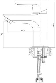 Cersanit VERO - umyvadlová baterie, chrom, S951-042