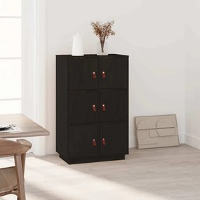 vidaXL Skříň highboard 67 x 40 x 108,5 cm masivní borové dřevo [820172] Barva: Bílá