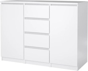 FALCO Komoda Simplicity 236 bílý lesk