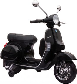 AIYAPLAY dětská elektrická Vespa PX150, Li-ion baterie, černá