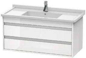 Duravit Ketho - Umyvadlová skříňka 48x100x46 cm, 2 zásuvky, lesklá bílá KT664502222