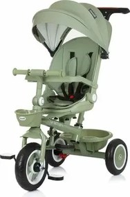 CHIPOLINO Tříkolka se stříškou Marathon 2v1 Pastel Green