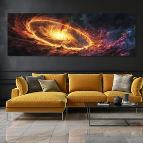 Obraz na plátně - Galaxie Neufier FeelHappy.cz Velikost obrazu: 150 x 50 cm
