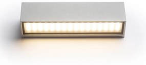 RENDL R13527 CAMARGUE LED venkovní světlo, up - down IP65 stříbrnošedá satinované sklo