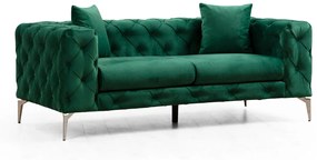 Designová sedačka Rococo 197 cm zelená