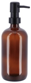Dávkovač mýdla Amber, hnědá/ s černými prvky, 500 ml