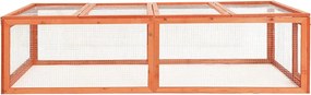 Králíkárna 183 x 90 x 46,5 cm masivní jedlové dřevo 170877