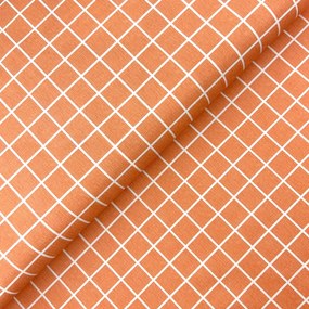 Ubrus PVC DC-8400 - Kostkovaná oranž (různé velikosti)