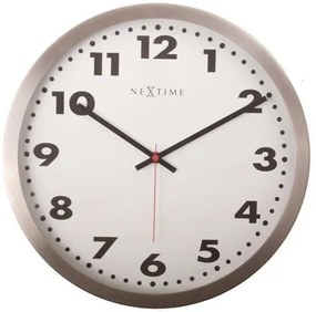 Designové nástěnné hodiny 2521 nextime arabic white 34cm