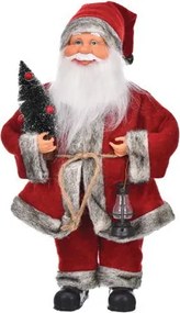 Vánoční dekorace Santa Claus bílá / červená 40 cm