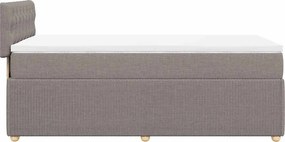 Box spring postel s matrací taupe 90x200 cm textil 3289650