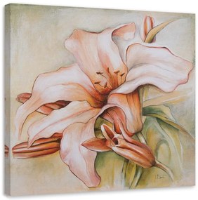 Obraz na plátně Lilie Květina Příroda - 40x40 cm