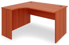 Rohový stůl SimpleOffice 140 x 120 cm, levý, třešeň