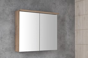 Aqualine KAWA STRIP galerka s LED osvětlením 80 x 70 x 22 cm dub emporio WGL38S