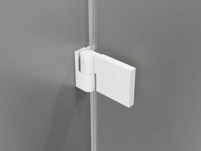 Mexen Lunar-B sprchové dveře otočné levé 80 cm, transparentní, bílé - 832-080-000-20-00-L