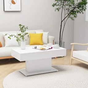 Konferenční stolek bílý 96 x 50 x 45 cm dřevotříska