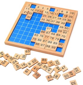 Montessori dřevěná matematická tabulka