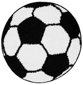 Dětský koberec ve tvaru fotbalového míče Catherine Lansfield It's a Goal, ⌀ 66 cm