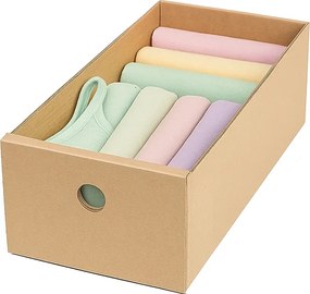 KARTON PAK Úložné boxy na oblečení, organizéry do skříně EKO KARTON 18x40x13cm - zásuvka