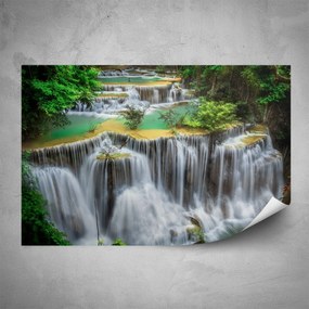 Plakát - Kaskádový vodopád (60x40 cm) - PopyDesign