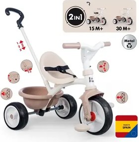 Smoby Tříkolka Be Move béžová / od 15 měsíců