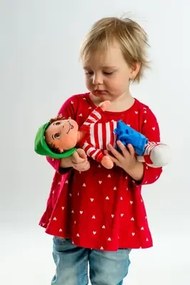TEDDIES Panáček Honzík / Hadrový, látka / 30 cm / Česky mluvící / Na k