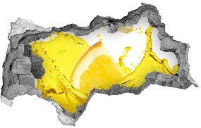 Wallmuralia Fototapeta díra na zeď Plátky citronu 95x73 cm