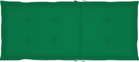 vidaXL Skládací zahradní židle s poduškami 6 ks masivní akácie [3064124] Barva: Zelená