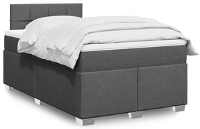 Box spring postel s matrací tmavě šedá 120x190 cm textil 3288128