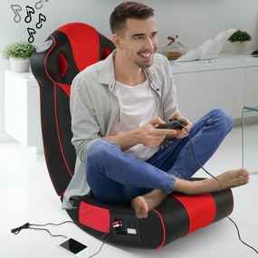 Multimediální křeslo červené