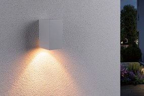 P 94711 LED venkovní nástěnné svítidlo Flame neláká hmyz IP44 hranaté 58x103mm 2200K 4W 230V 75° bílá kov - PAULMANN