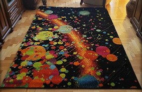 HU Vícebarevný moderní koberec Magic Cosmos Rozměr: 60x100 cm