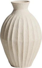 Krémová ručně vyrobená/vysoká váza z papírmaše (výška 67 cm) Arquena – Kave Home