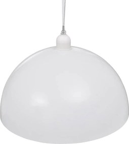 Stropní lampa polokoule 2 ks s nastavitelnou výškou bílá 241114