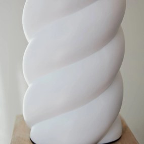 PR Home Spin stolní lampa Ø 35cm bílá/len/přírodní